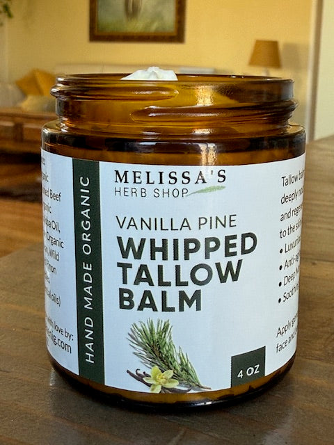 Vanilla Pine Whipped Tallow Balm (No essential oils) – Melissa Henig